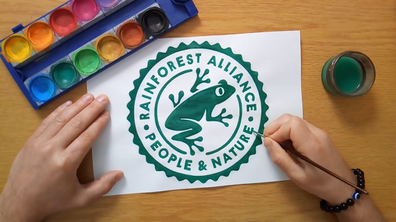 How to draw the Rainforest Alliance logo