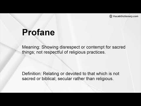 Profane Meaning