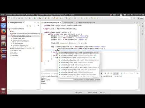 Learn JAVA Intermédiaire 90 Comment sérialiser un tableau en Java - Mind Luster