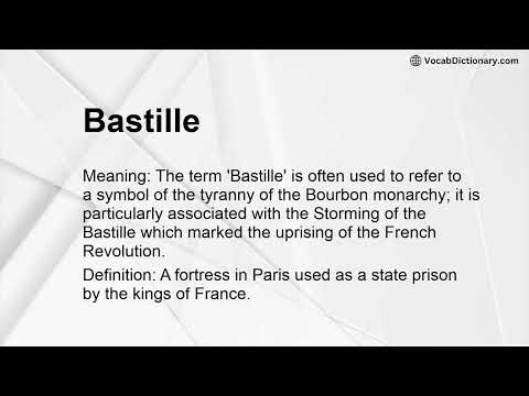 Bastille Meaning