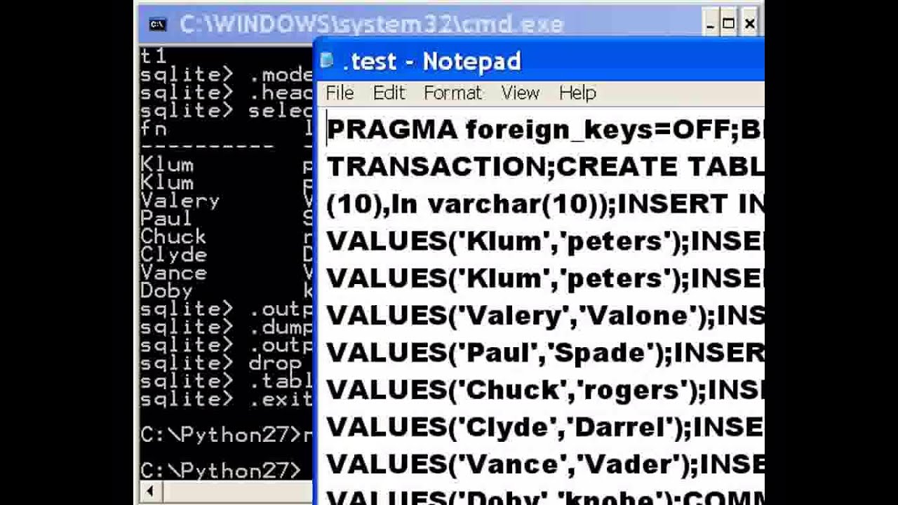 Sqlite3 Backup,Edit,Read-Back in your Records