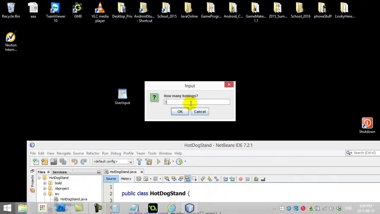 AP Computer Science  008  User Input