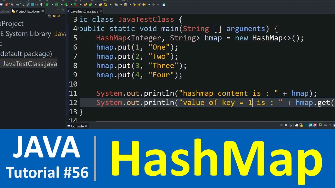 Java Tutorial #56 - Java HashMap Class with Examples (Map Data Structure)