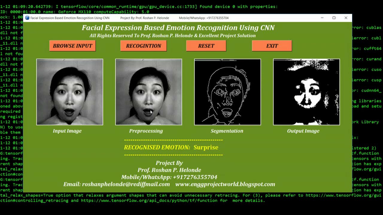 Python Code On Facial Expression Based Emotion Recognition Using CNN | Python OpenCV Source Code