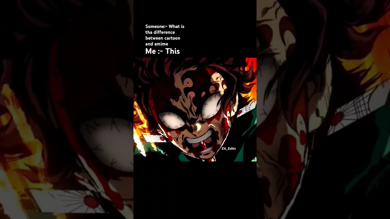 difference between anime and cartoon🤓😎#anime #cartoon #animelover #cartoonlovers #viralshort #edit