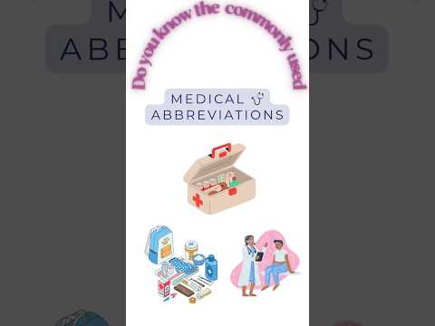 Commonly used Medical 🩺Abbreviations ... #english #englishvocabmastery #englishlanguage #vocabulary