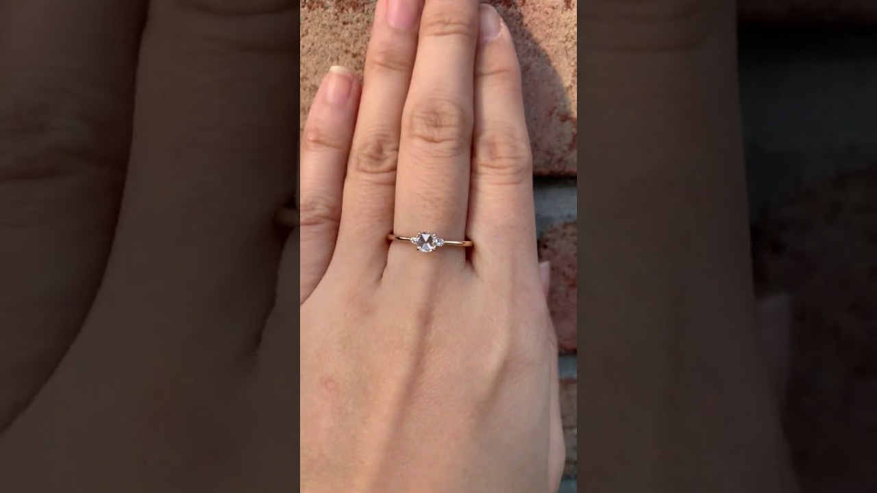 Sofia Ring 0.2ct Rose cut diamond
