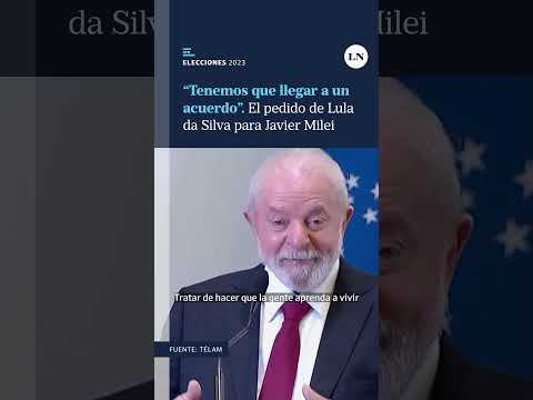 "Tenemos que llegar a un acuerdo"; el pedido de Lula da Silva para el presidente electo Javier Milei