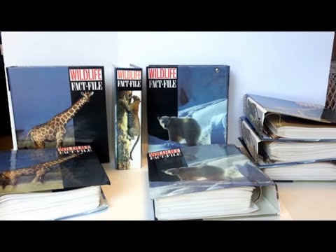 Wildlife Fact File Complete Set of 1188 Animal Fact Cards 8 Binders Educational Ebay Showcase Sold!