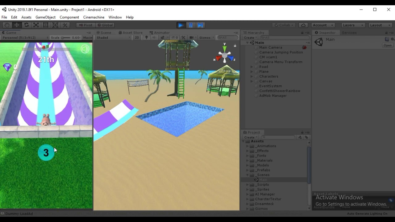Aquapark Unity Source code & Documentation