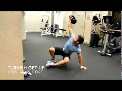 Kettlebell Turkish Get Up Instructional Exercise Video