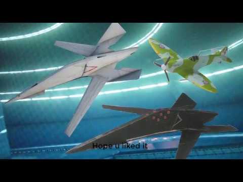 Ace Combat 7: ADFX-10 / ADF-11, paper model, 1/100 scale