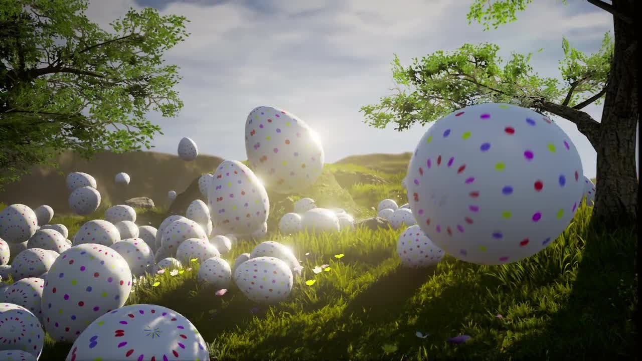 Happy Easter Stock Motion Graphics