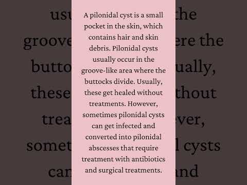 What is A Pilonidal Cyst? #shorts