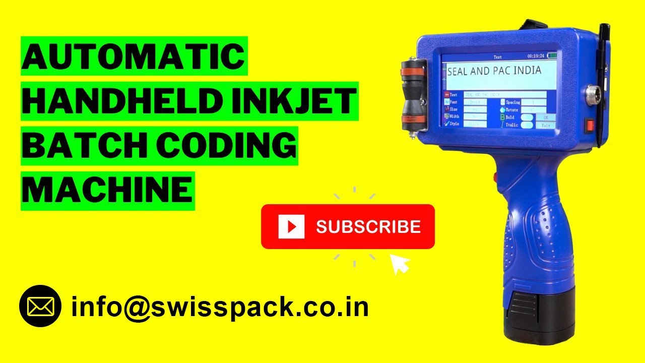 Automatic Handheld Inkjet Batch Coding Machine | Lowest Price | Very Easy To Operate