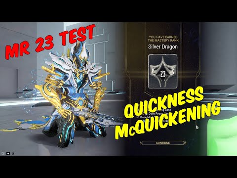 Mobility not a problem. Warframe Mastery Rank 23 Test