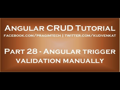Learn Angular trigger validation manually - Mind Luster