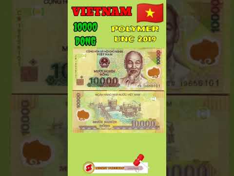 Vietnam 🇻🇳 10000 Dong polymer unc 2019.#shorts #MONEYPHECHAN