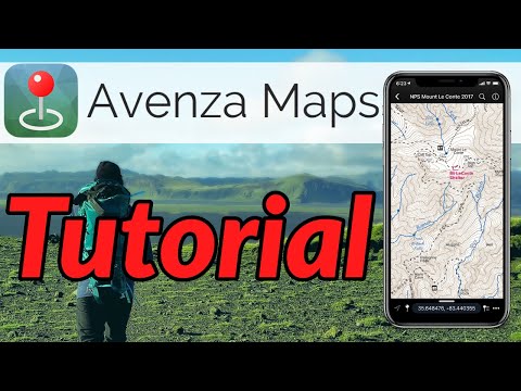AVENZA MAPS TUTORIAL // How to find and import maps, create features, and use GPS Functions