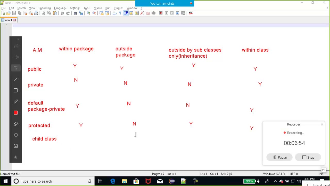 Java Tutorial # 5 | Access Modifiers in Java -Public, protected, private and default