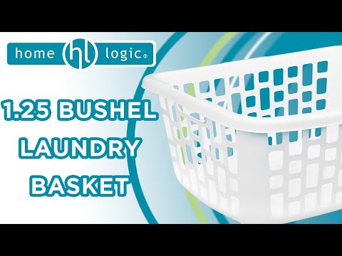Home Logic® 1.25 Bushel Plastic Laundry Basket - Product Video