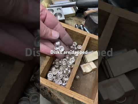 sheet of silver to hollow formed beads. #jewelrydesign #artjewelry # handmade beads #making beads