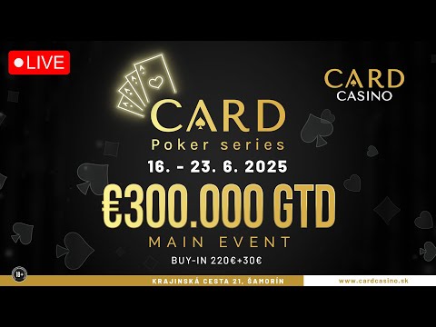 CARD POKER SERIES MAIN EVENT FINAL DAY - SVK COMMENTARY