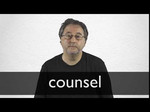 COUNSEL definition and meaning | Collins English Dictionary