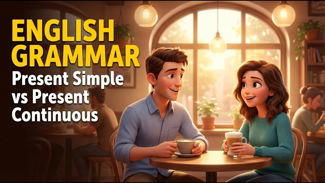 Learn Present Simple vs Present Continuous Through Conversation | Ep. 2