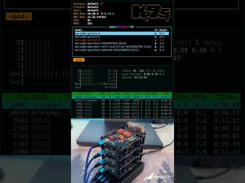 A $150 4-node cluster running a database on Kubernetes