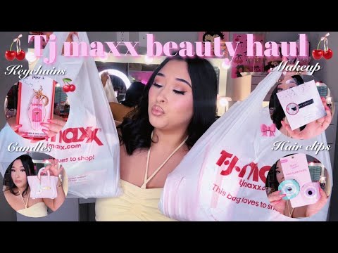 SHOP WITH ME AT TJ MAXX + HAUL ♡ | store walkthrough, purses, beauty, keychains, & home decor