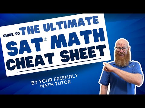 Your Friendly Math Tutor's SAT® Math One Sheet - Video 6 Given Formulas Part 1