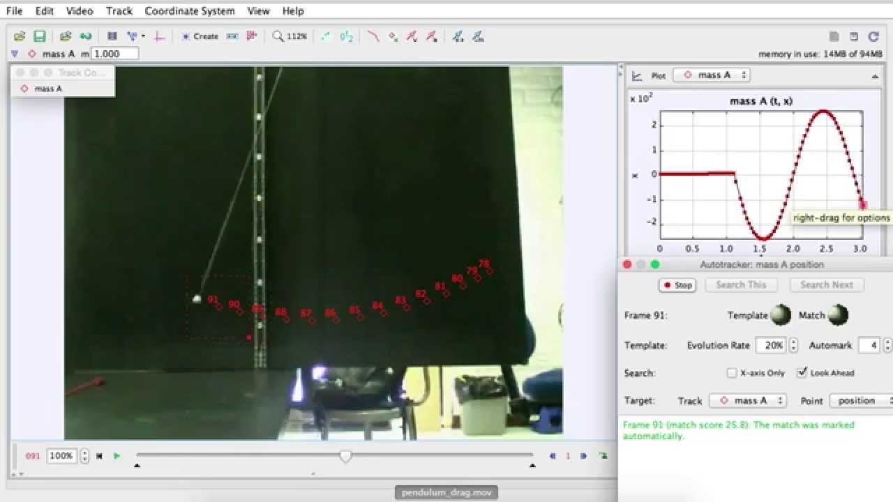 Tutorial on Tracker Video analysis tool. (Pendulum)