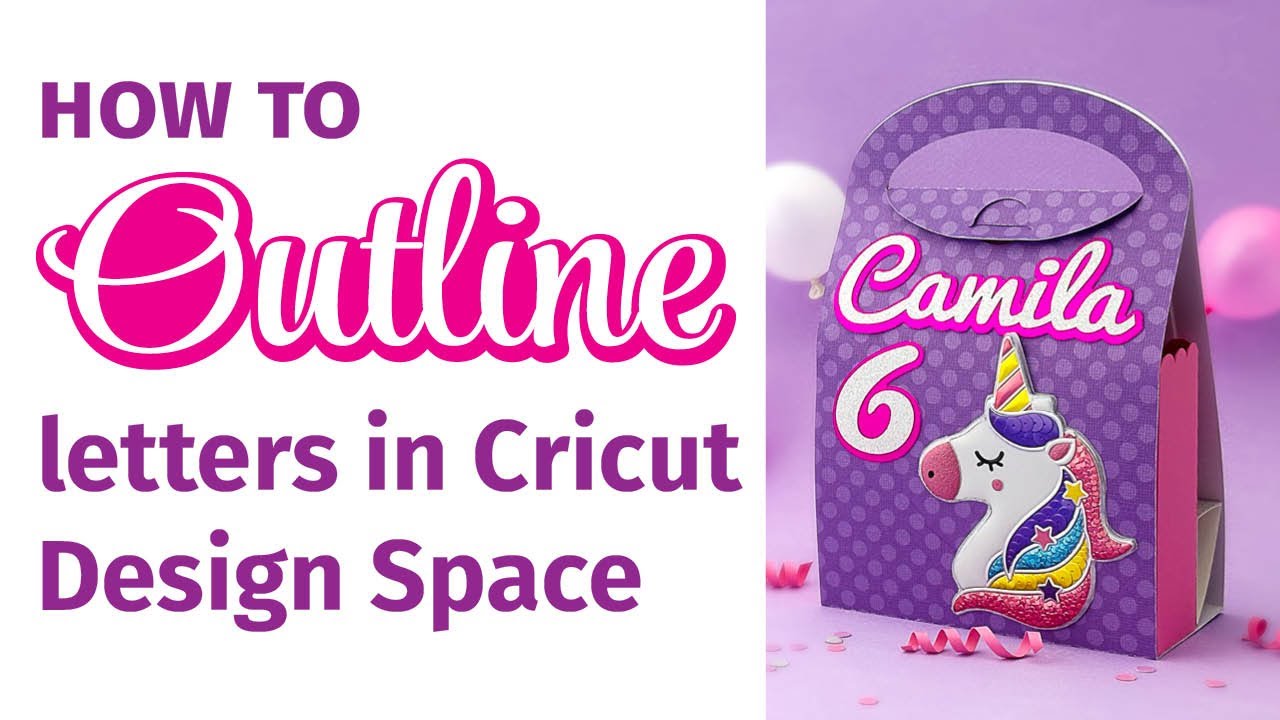 Outline Bubble Letters using Cricut Offset