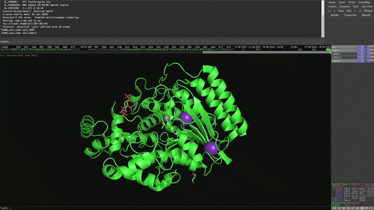 3. PyMOL Introduction   The User Interface