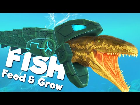 PREHISTORIC PROGNATHODON vs GIANT MECHA EEL! | Feed and Grow Fish