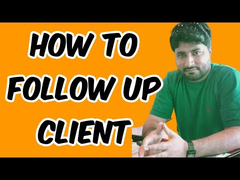HOW TO FOLLOW UP CLIENT | URDU | TAUQIR QAMAR OFFICIAL