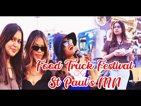 Super Fun Day at Food Truck Festival | St Paul's MN 2021 | Desi Couple Forever