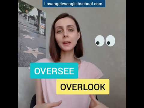 OVERSEEđOVERLOOK đ English Lesson #shorts