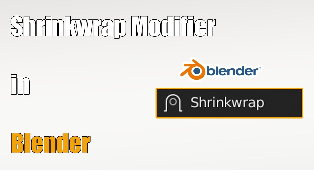 Shrinkwrap Modifier in Blender - 66#