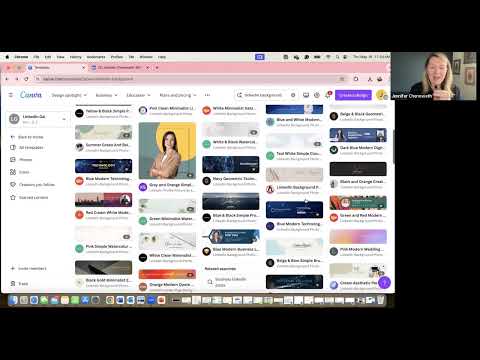 LinkedIn Background Images Using Canva