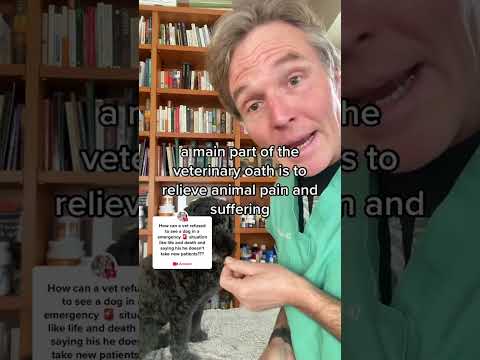 How can veterinarians refuse to see a pet in an emergency?