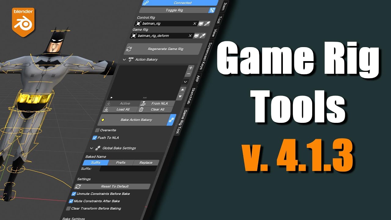 Game Rig Tools: UPDATED for Blender 4.1 and 4.2!