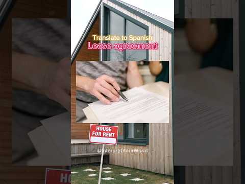 LEASE AGREEMENT Definition to SPANISH | Customer Service