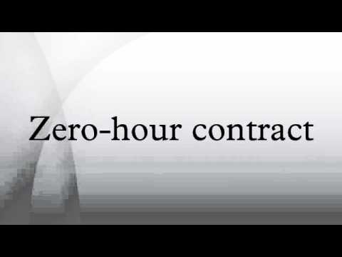 Zero-hour contract