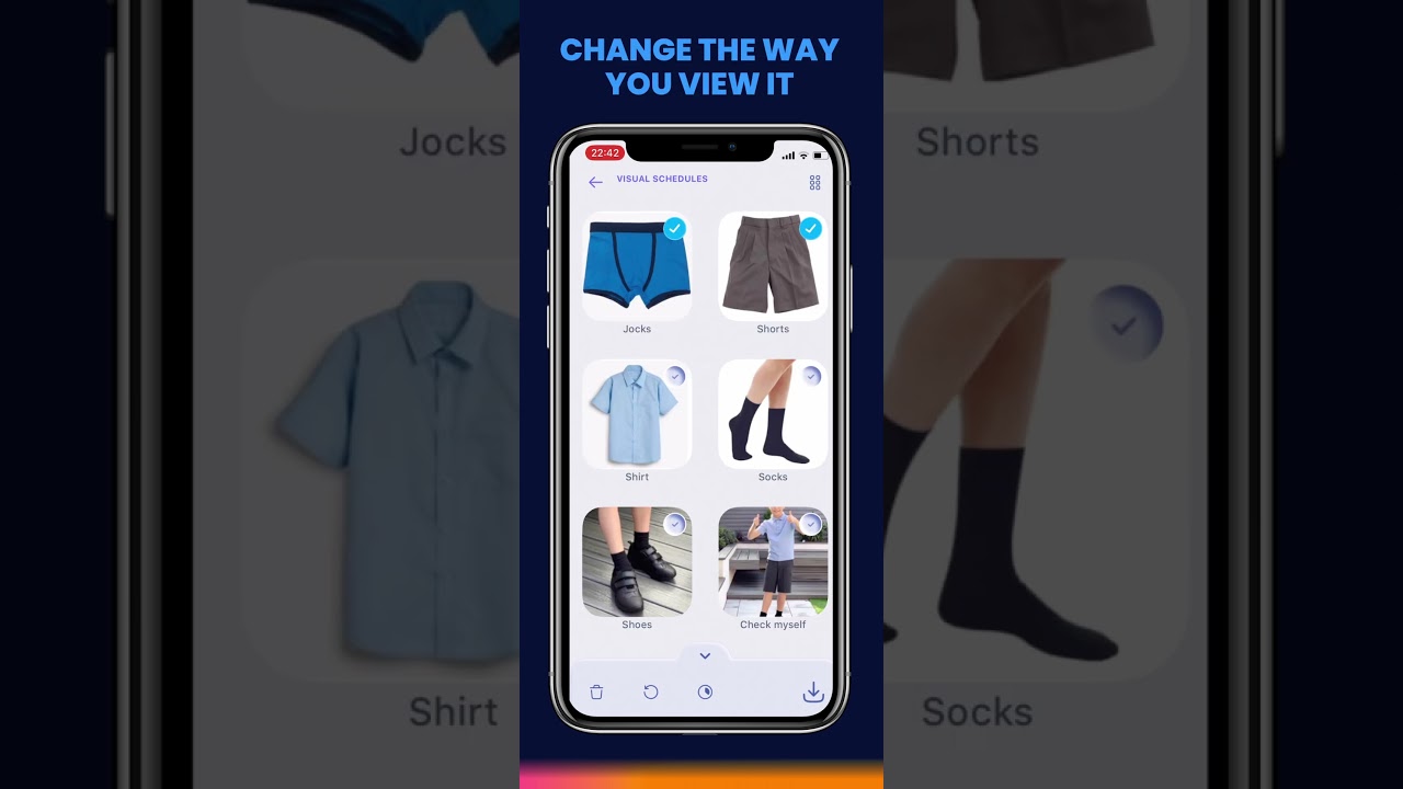 Visual Schedule tool in the ASD TOOLS app  #autismfriendly #autism #asd #autismo #autismawareness