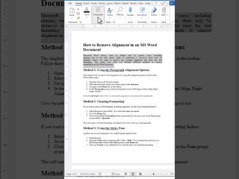 How to Fix Text Alignment in Word | Easy Step-by-Step Guide for Beginners