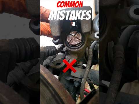 COMMON MISTAKES DIY'ERS MAKE WHEN PUSHING PISTON CALIPER BRAKE #mechanictips #tips