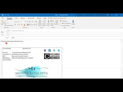 Outlook @mention