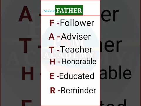 Full forms of father || full form of father in english || general knowledge || gk || besic knowledge